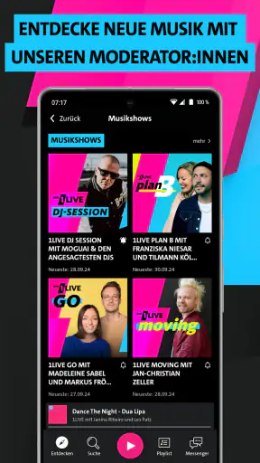 Laden Sie 1LIVE: Radio, Musik & Podcasts für Android & iOS herunter ...