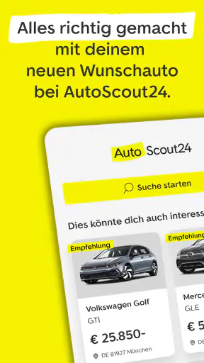 Laden Sie AutoScout24: Autos kaufen für Android & iOS herunter - Mobexer