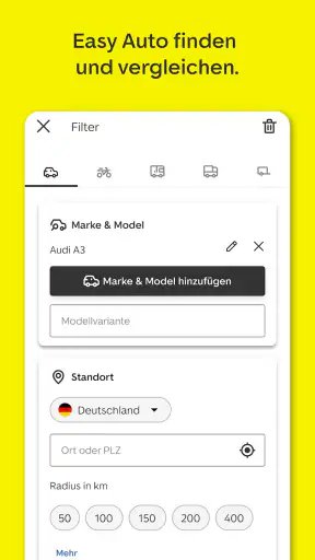 Laden Sie AutoScout24: Autos kaufen für Android & iOS herunter - Mobexer