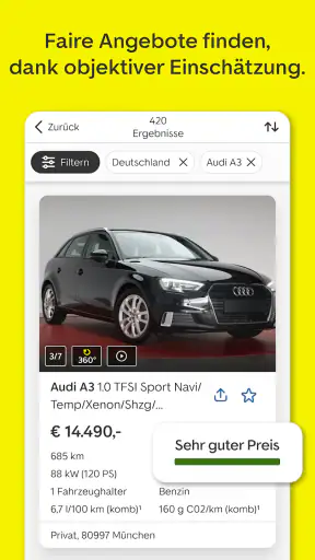 Laden Sie AutoScout24: Autos kaufen für Android & iOS herunter - Mobexer