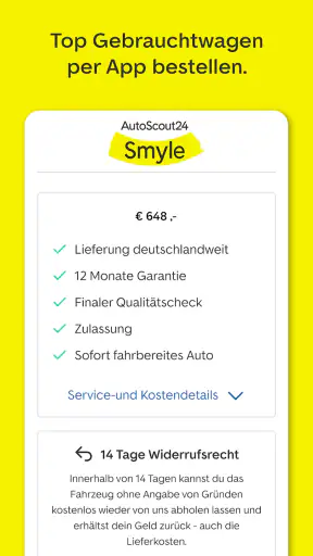 Laden Sie AutoScout24: Autos kaufen für Android & iOS herunter - Mobexer