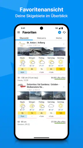 Laden Sie bergfex: Ski, Schnee & Wetter für Android & iOS herunter ...