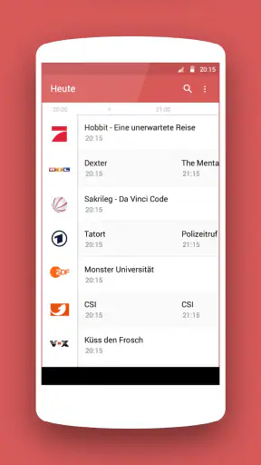 Laden Sie TV-Programm & Fernsehprogramm für Android & iOS herunter ...