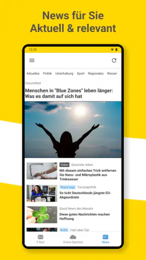 Laden Sie WEB.DE Mail, Cloud & News für Android & iOS herunter - Mobexer