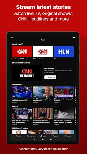 Download CNN: Live & Breaking News for Android & iOS - Mobexer