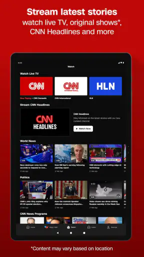 Download CNN: Live & Breaking News for Android & iOS - Mobexer