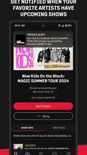 Download Live Nation At The Concert for Android & iOS - Mobexer