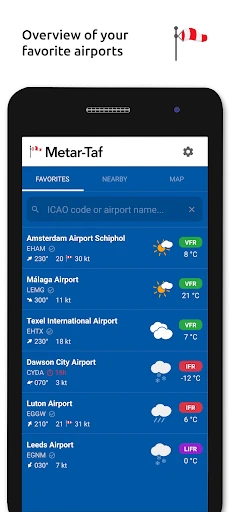 Download Metar-Taf - Visual decoder for Android & iOS - Mobexer