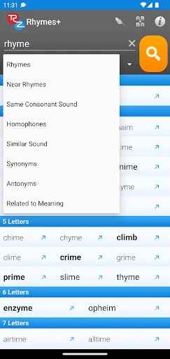 Download RhymeZone Rhyming Dictionary for Android & iOS - Mobexer
