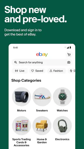 eBay online shopping & sellingをAndroid & iOSでダウンロード - Mobexer