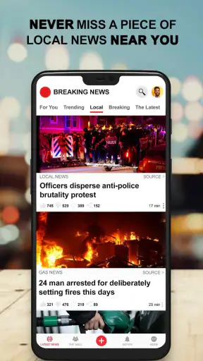 US News: Breaking News & Local をAndroidとiOSでダウンロード - Mobexer